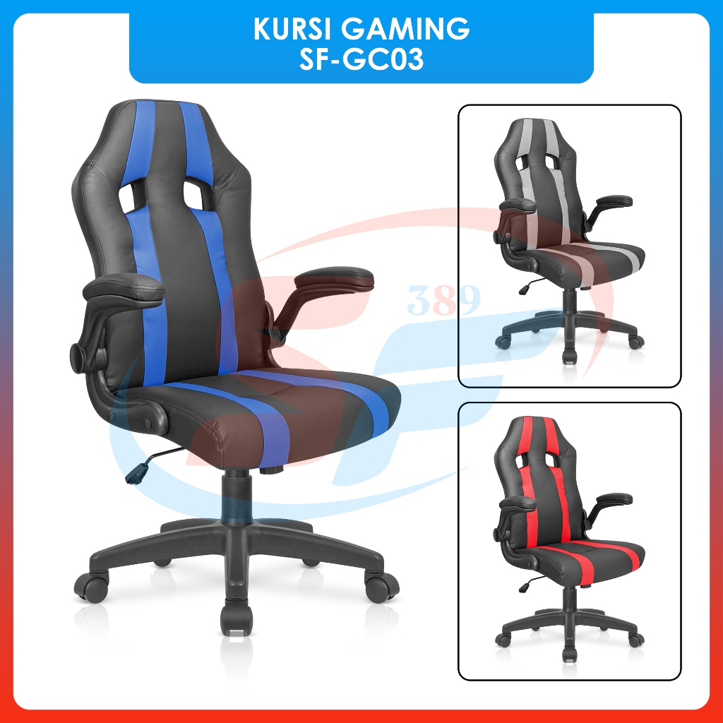 Jual Kursi Gaming Kursi Racing Kursi Gamer SF-GC03 | Shopee Indonesia