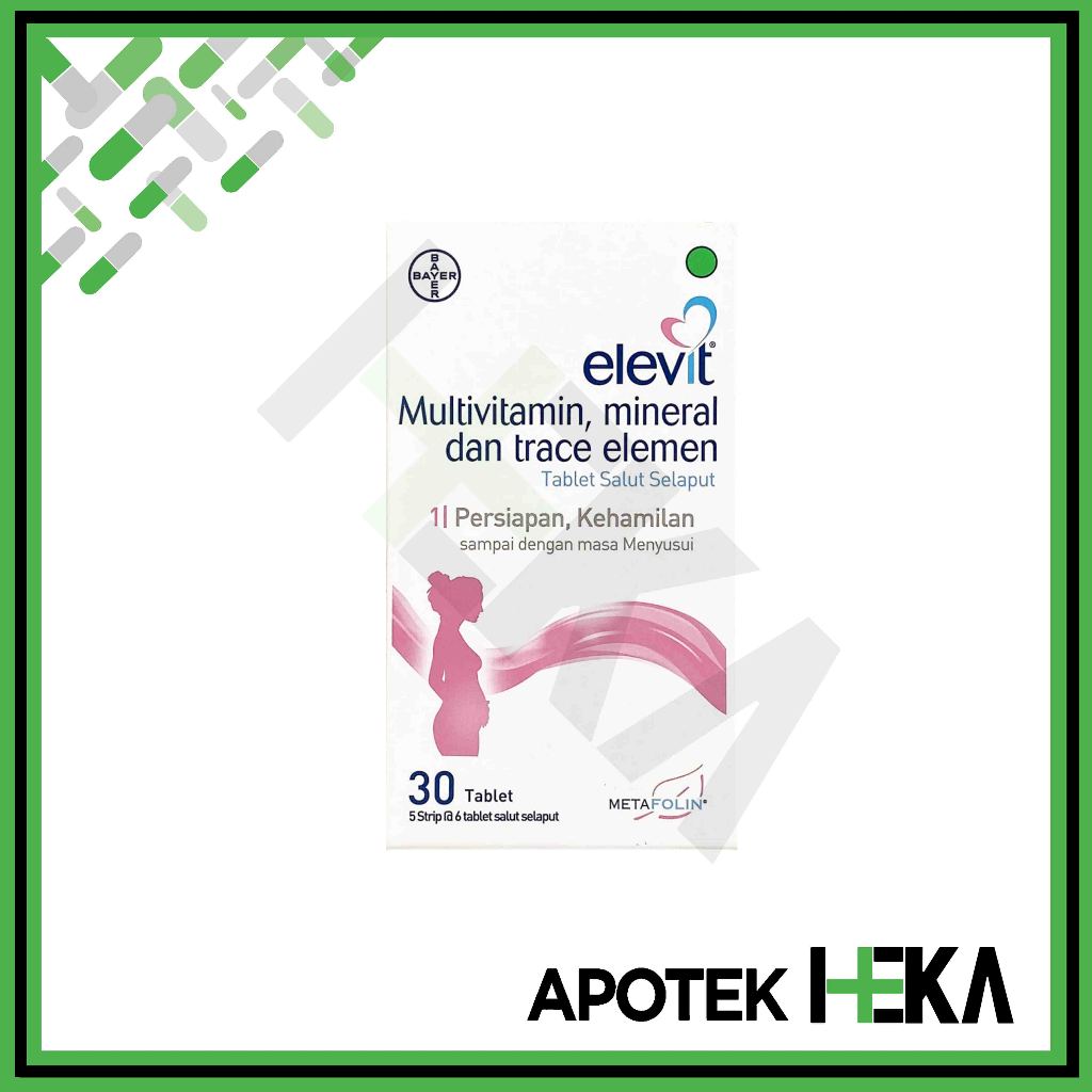 Jual Elevit Multivitamin, Mineral, dan Trace Elemen isi 30 - Vitamin ...
