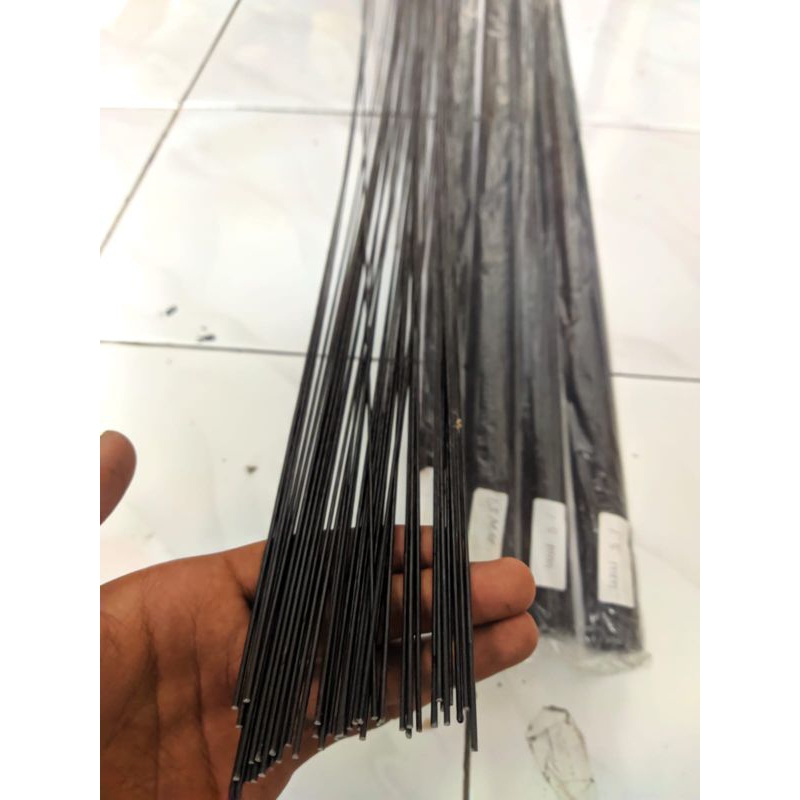 Jual Ruji Fiber Stik Hitam Potongan 1Meter Isi 10 Biji Jeruji Fiber ...