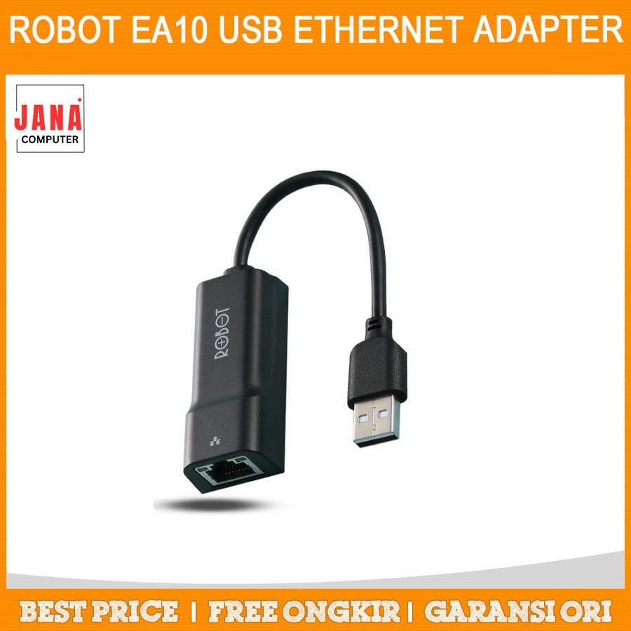 Jual Kabel Converter USB LAN Robot EA10 USB Ethernet Adapter USB2.0 to ...