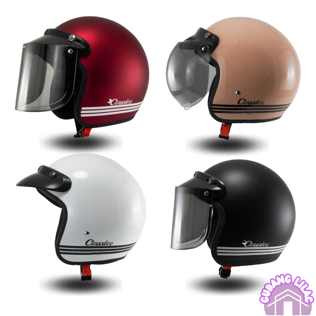 Jual Helm Bogo Gradasi Wanita Helem Cewek Kekinian Gemoy | Shopee Indonesia