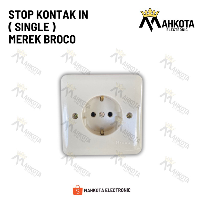 Jual STOP KONTAK ARDE BROCO NEW GEE IB CREAM (5511U) SOCKET 2P NG INBOW ...