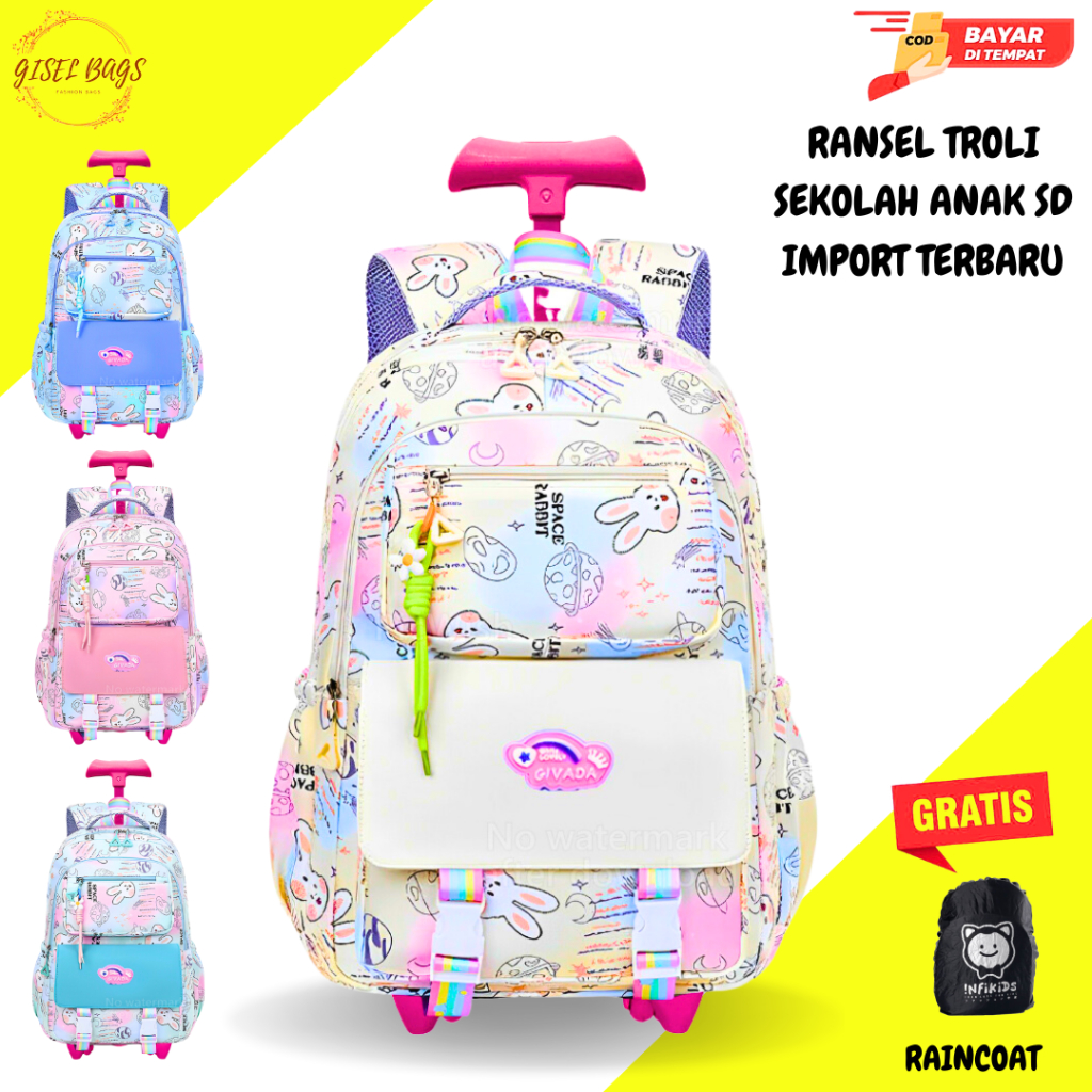 Jual tas korea style koper anak perempuan sekolah sd smp remaja anti air | Shopee Indonesia