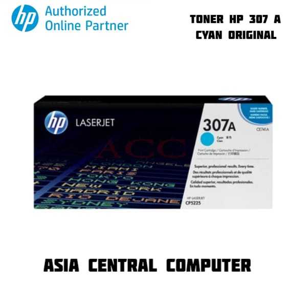 Jual HP Toner 307A Cyan Original ( CE741A ) | Shopee Indonesia