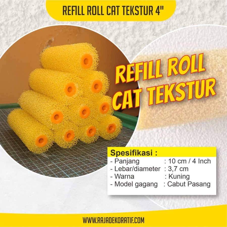 Jual Refill Roll Cat Tekstur Kamproll Kecil | Shopee Indonesia