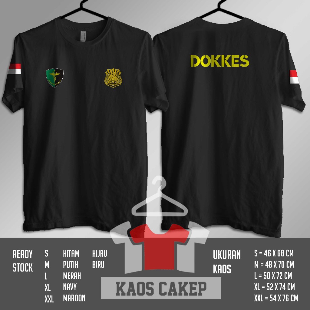 Jual Kaos DOKKES POLRI Seksi Kedokteran Kepolisian dan Kesehatan ...