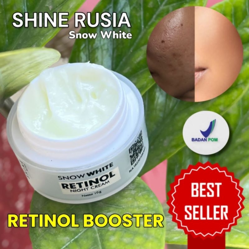 Jual Snow White "RETINOL BOOSTER" Night Cream By Shine Rusia Skincare ...