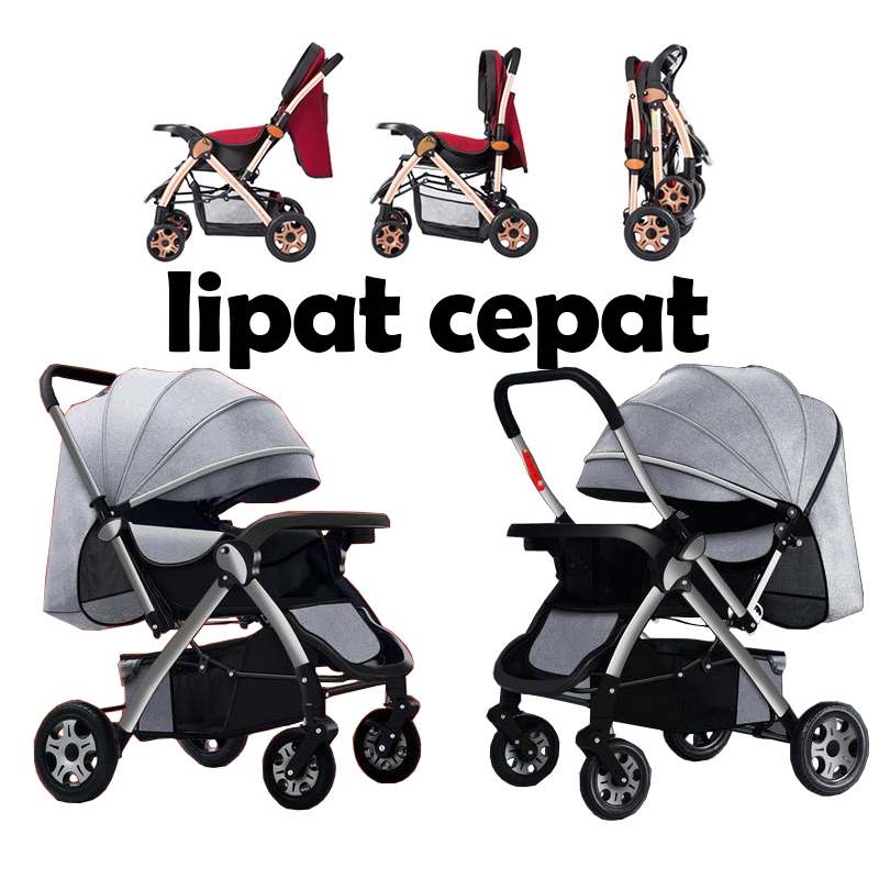 Jual Stroller Bayi S07 Lipat Traveling Mudah Digunakan Tahan lama ...
