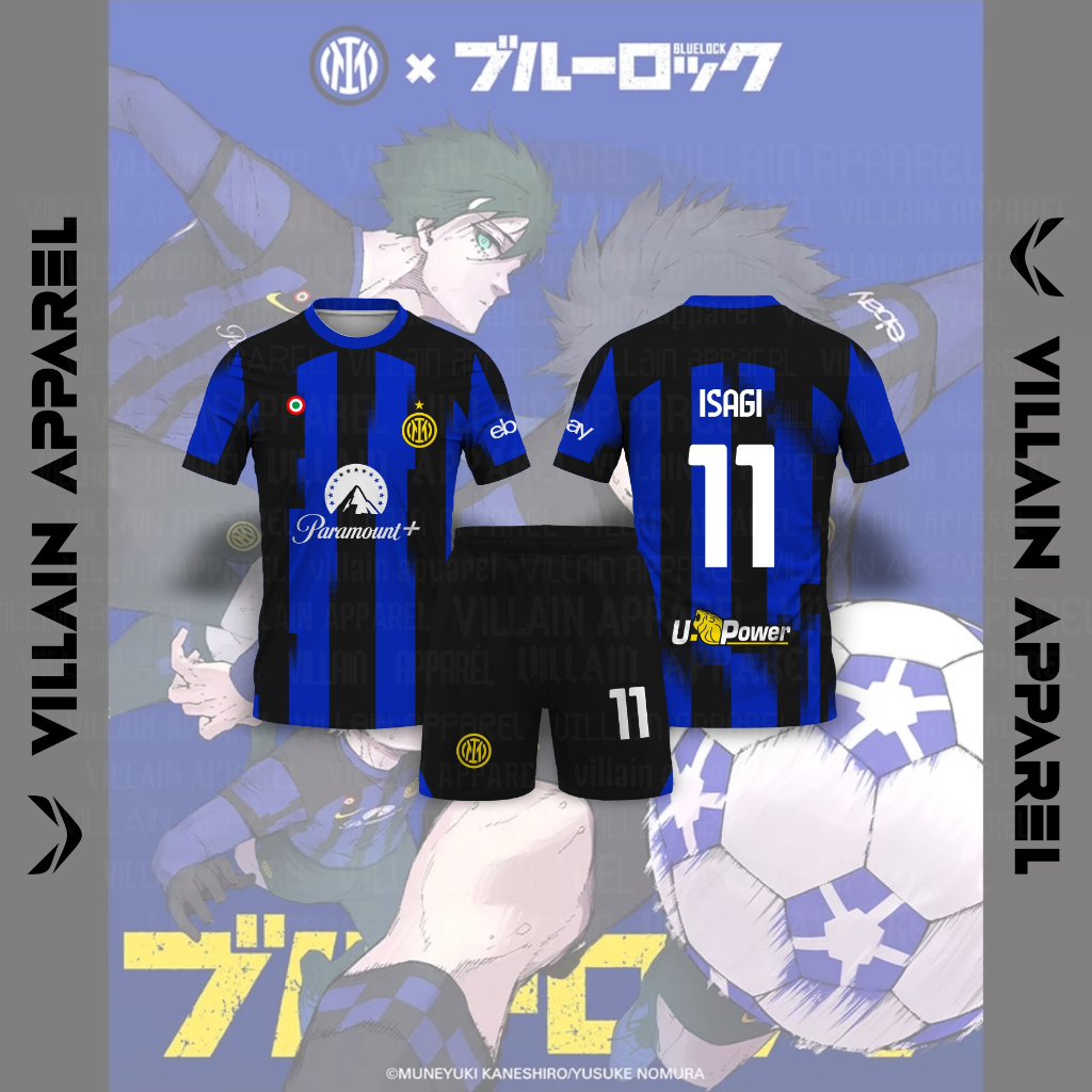 Jual Jersey Football Motif VL Replika Anime Blue lock Home x Inter ...