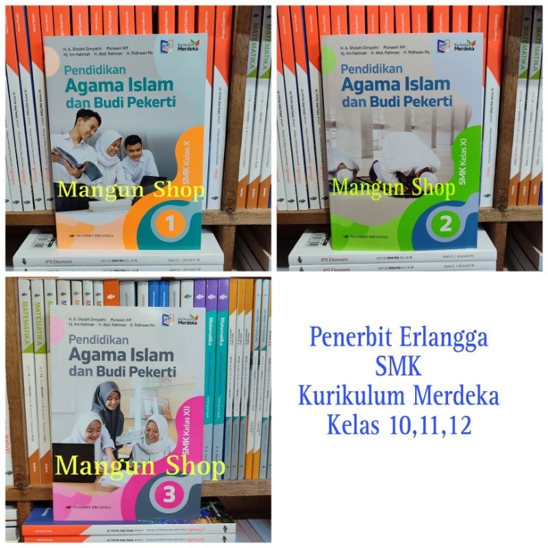 Jual BUKU PAI Pendidikan Agama Islam Kelas 10,11,12 SMK Kurikulum Merdeka Erlangga | Shopee ...
