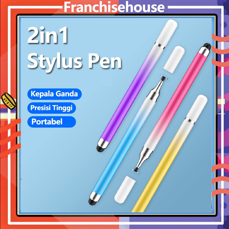 Jual 2in1 Stylus Pen Universal Stylus Warna Gradasi Untuk Android IP Tablet Drawing Stylus-FE ...