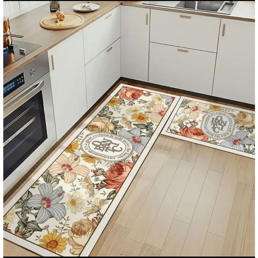 Jual KESET DAPUR 2 IN 1 KITCHEN FLOOR MAT SET / KESET ALAS LANTAI DAPUR ...