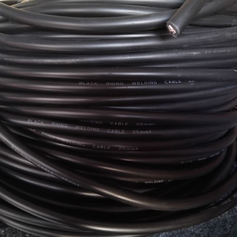 Jual kabel las welding cable 25mm rhino | Shopee Indonesia