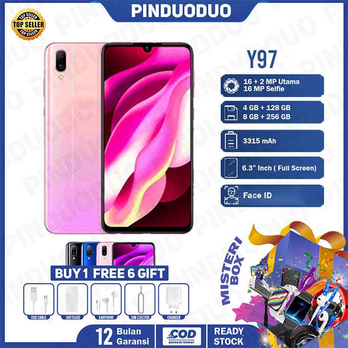 Jual Hp vivo Y97 RAM 8+256GB 6.3 Inch Dual Sim Garansi Toko 1 Tahun ...