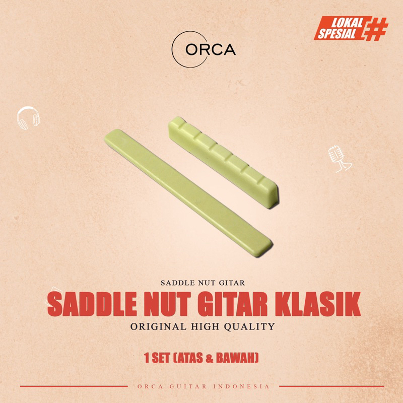 Jual SADDLE NUT GITAR KLASIK 1 SET | Shopee Indonesia