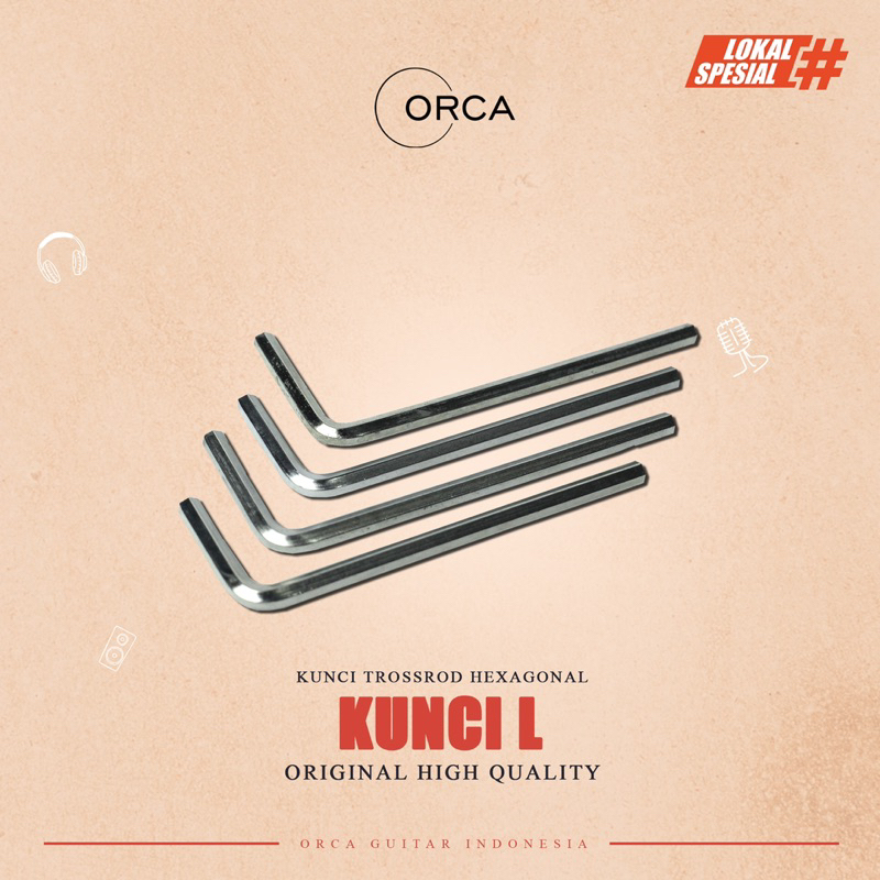 Jual ORCA Kunci L / Kunci Truss Rod Gitar Tanam Besi | Shopee Indonesia
