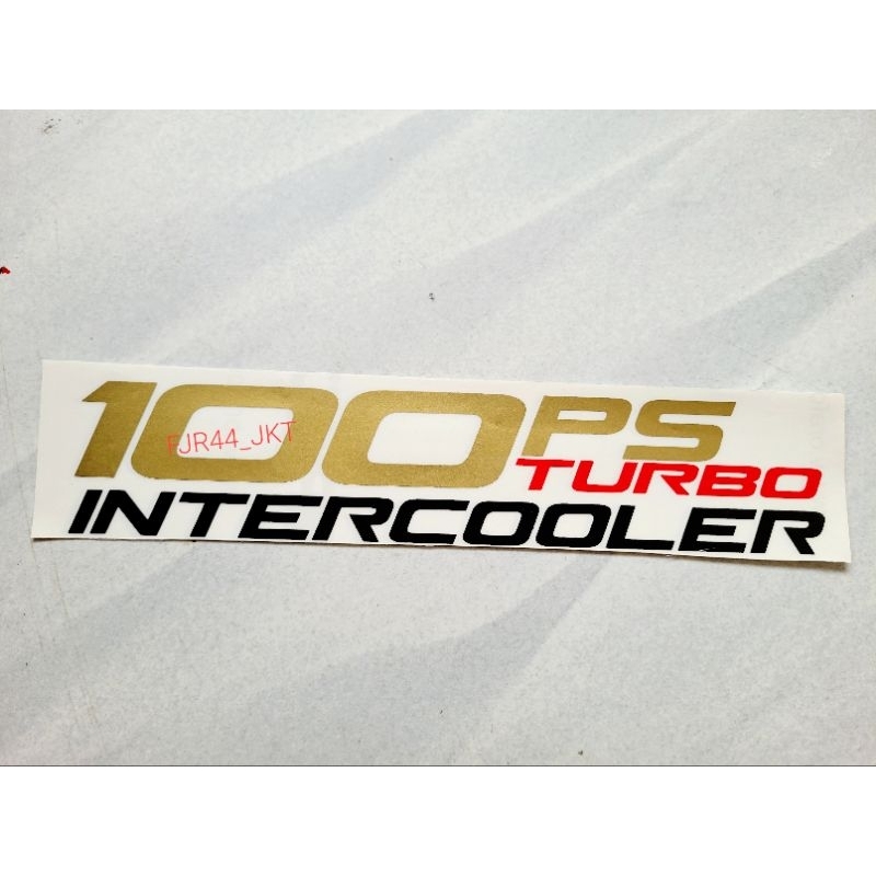 Jual sticker stiker isuzu elf / stiker 2.8 turbo intercooler soft ride ...