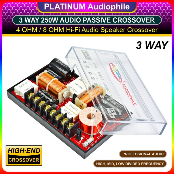 Jual Crossover Pasif 3 Way High-End Passive Speaker Crosover LX-GM1 ...