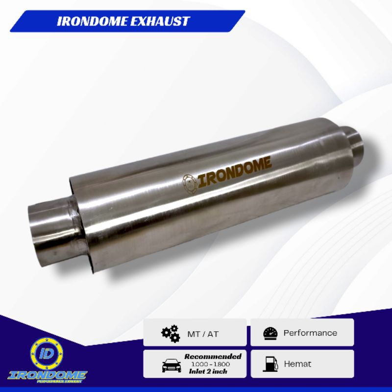 Jual IRONDOME Exhaust Resonator Knalpot Racing Mobil Manual Matic ...