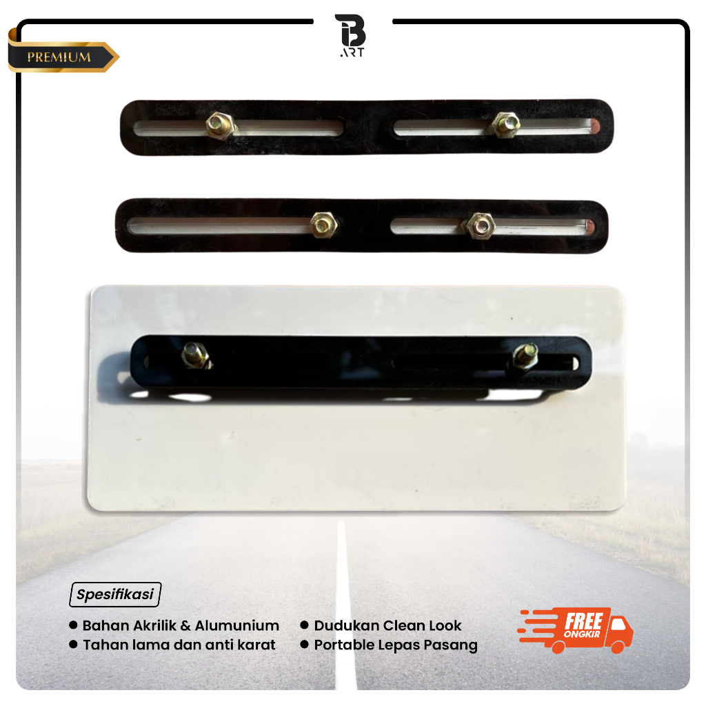 Jual FRAMLESS PLAT NOMOR MOTOR / Dudukan plat nomor motor Variasi ...