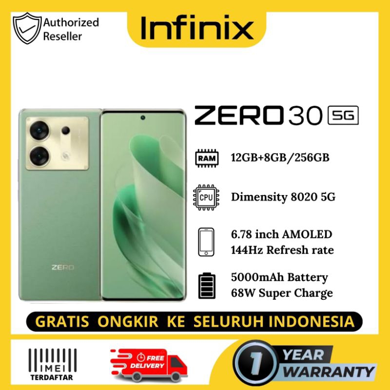 Jual infinix Zero 30 5G 12GB-256GB Garansi resmi infinix Indonesia | Shopee Indonesia