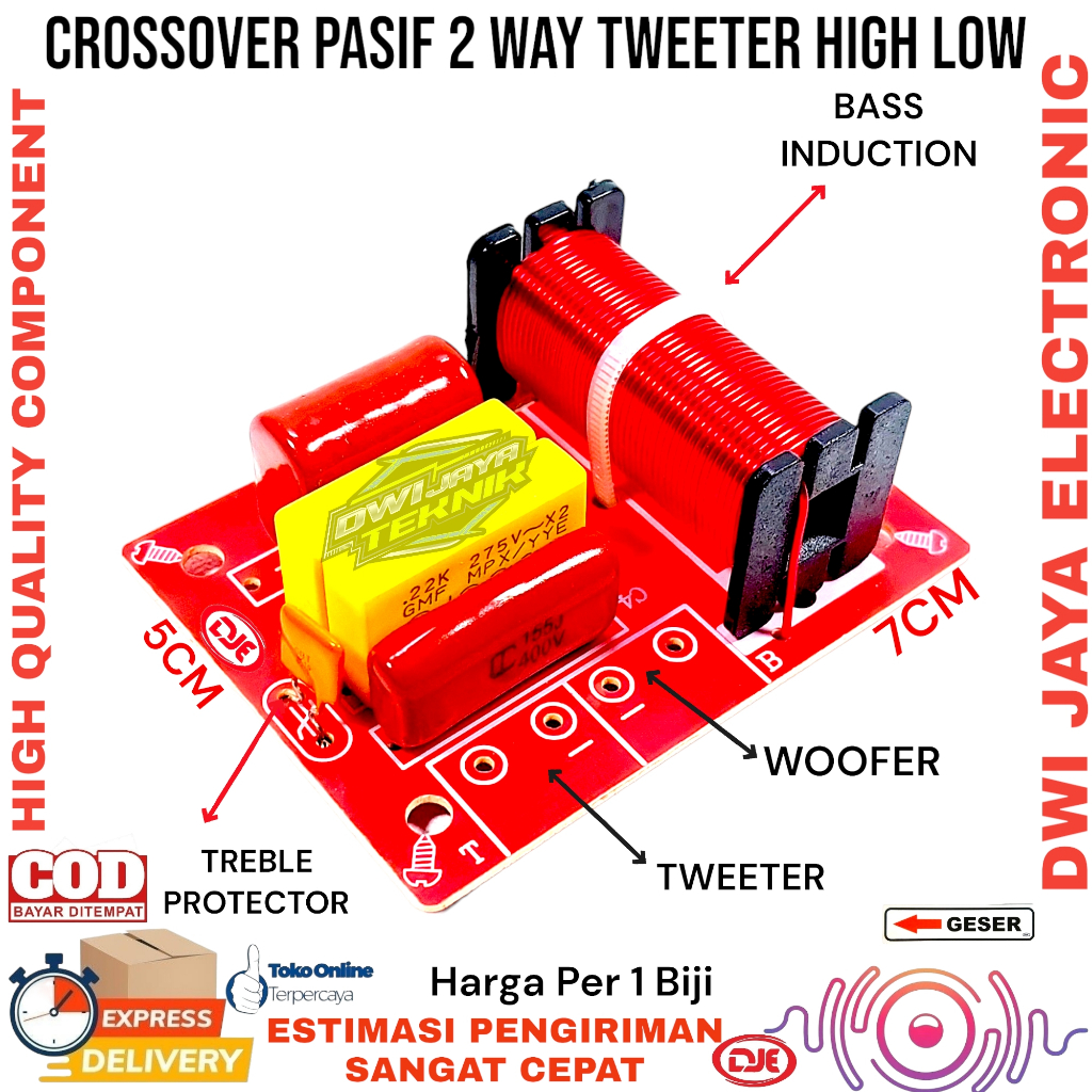 Jual Kit Crossover Pasif 2 Way LOW HIGH Berkwalitas | Shopee Indonesia