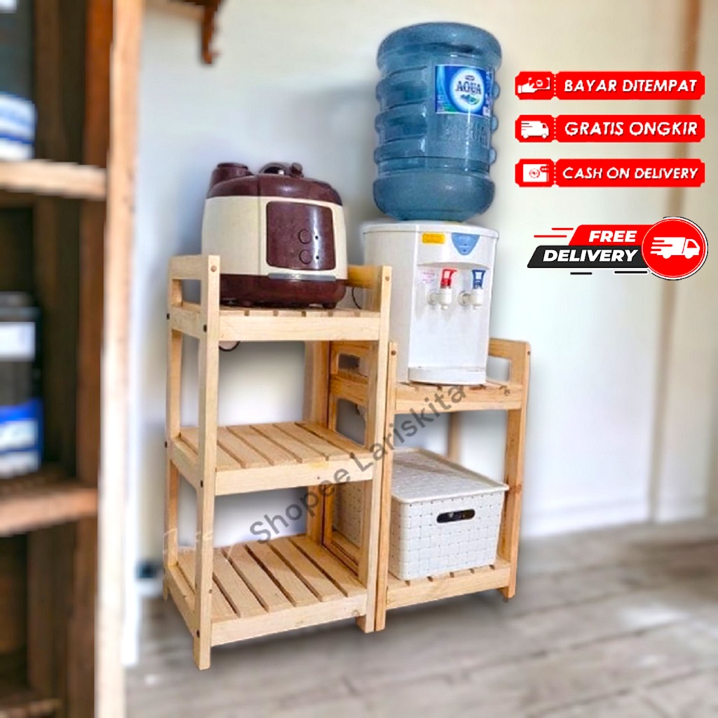 Jual RAK MODEL TERBARU Rice Cooker Dan Dispenser 3 Susun Serbaguna ...