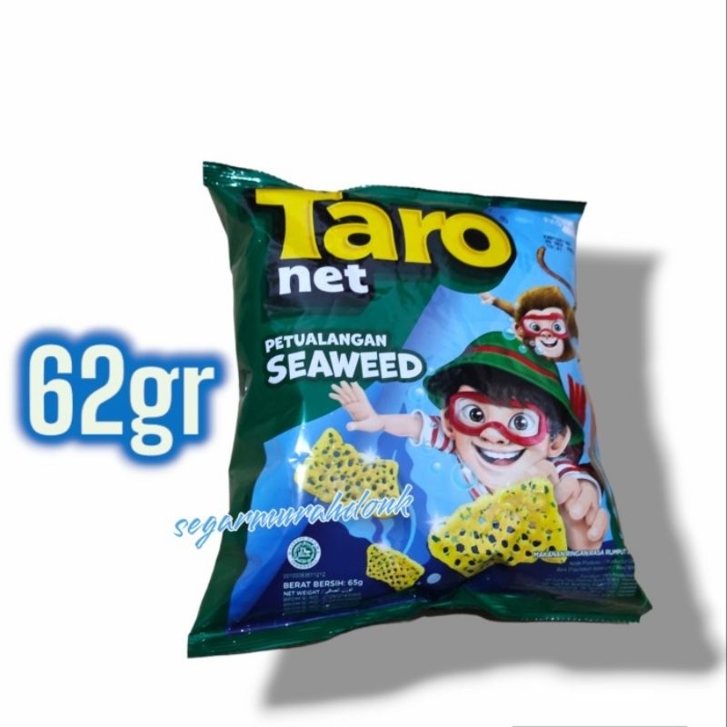 Jual Taro Net Seaweed 62 gram Rasa Rumput Laut | Shopee Indonesia