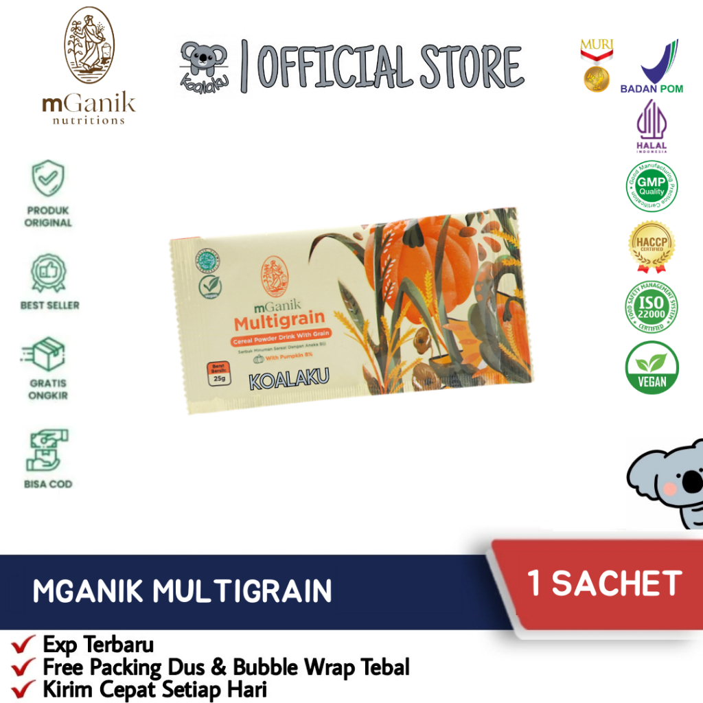 Jual Mganik Multigrain Eceran 1 sachet Original Superfood Diabetesi ...