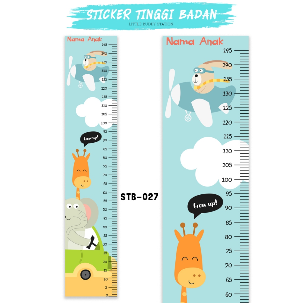 Jual Stiker Pengukur Tinggi Badan Anak SD Dinding Aesthetic - Custom ...