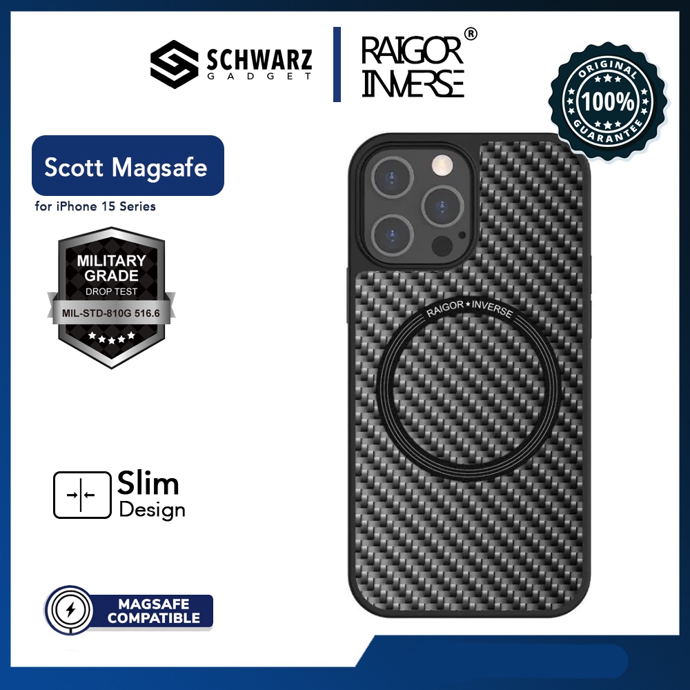Jual Case iPhone 15 Pro / 15 Pro Max Raigor Inverse Magsafe Aramid ...