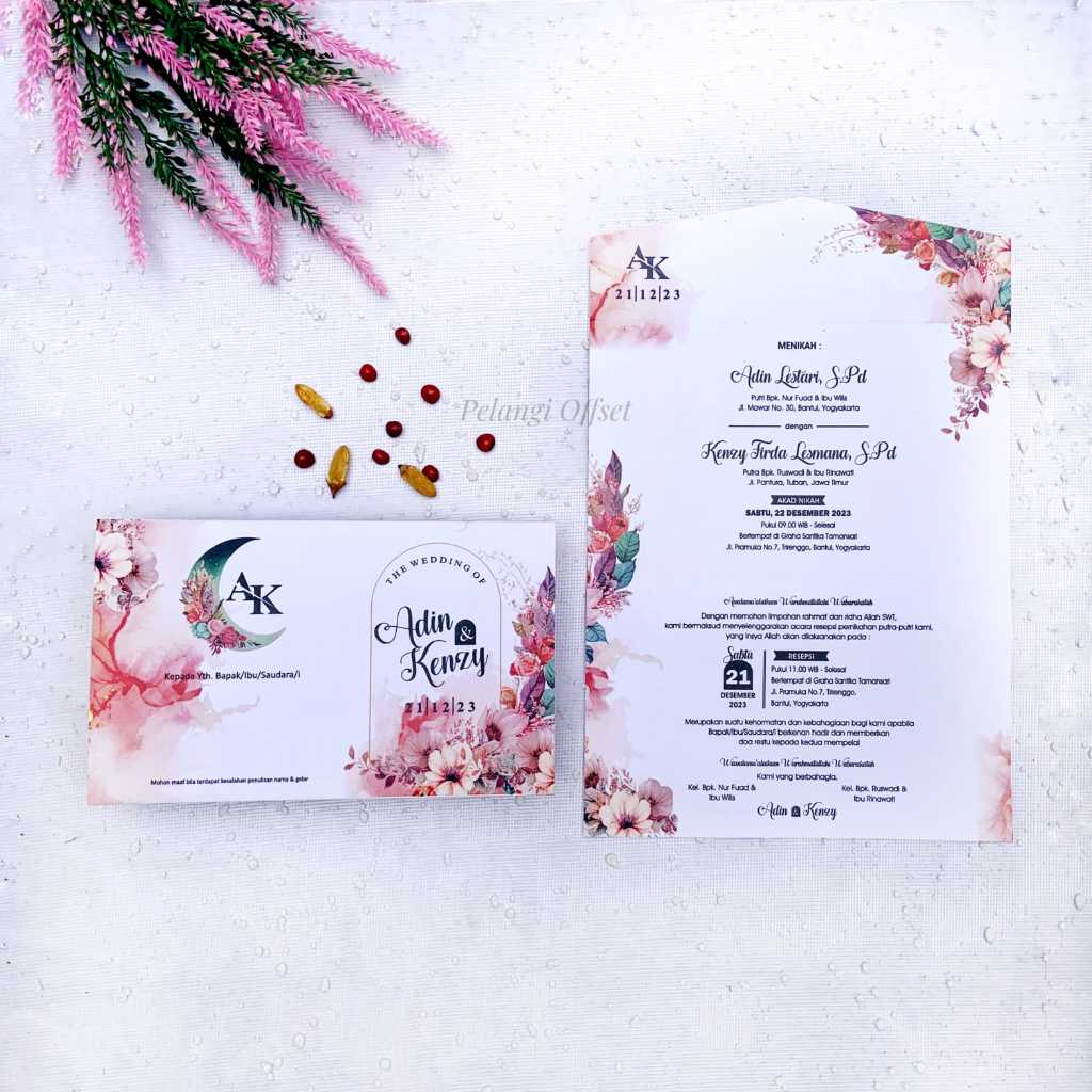 Jual UNDANGAN SEMI AMPLOP | BLANGKO UNDANGAN NIKAH LIPAT | UNDANGAN ...