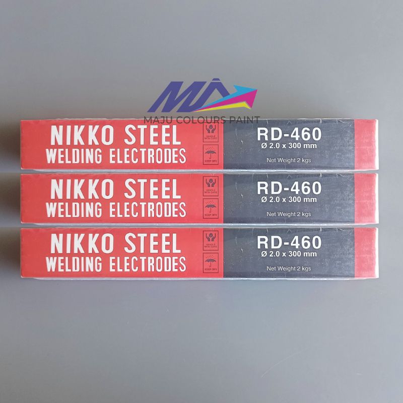 Jual KAWAT LAS NIKKO STEEL RD-460 2.0 MM 2 KG | Shopee Indonesia