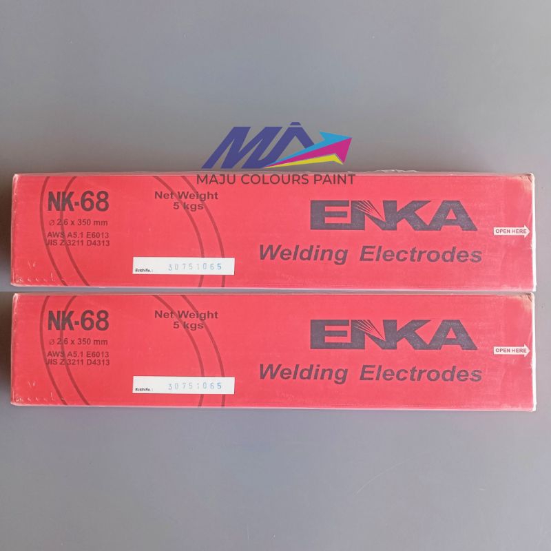 Jual KAWAT LAS ENKA NK-68 2,6MM 1KG | Shopee Indonesia