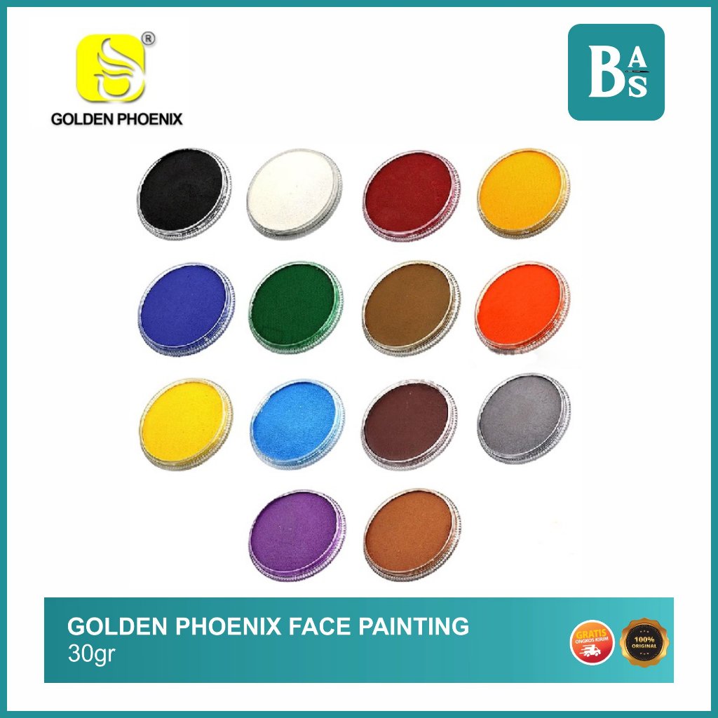 Jual Golden Phoenix - Face Painting 30gr - Body Paint - Cat Wajah ...