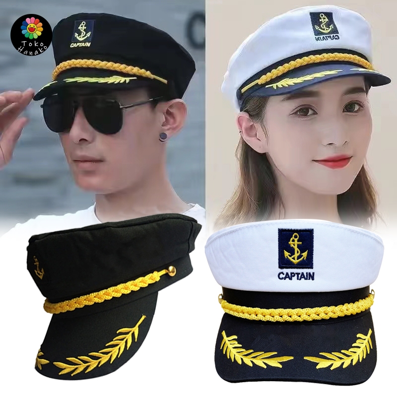 Jual [Ready] Topi Sailor Topi Pelaut Kapten Pirates Bajak Laut Topi ...