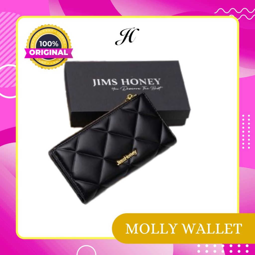 Jual Jims Honey Molly Wallet Dompet Lipat Panjang Wanita Terbaru | Shopee Indonesia