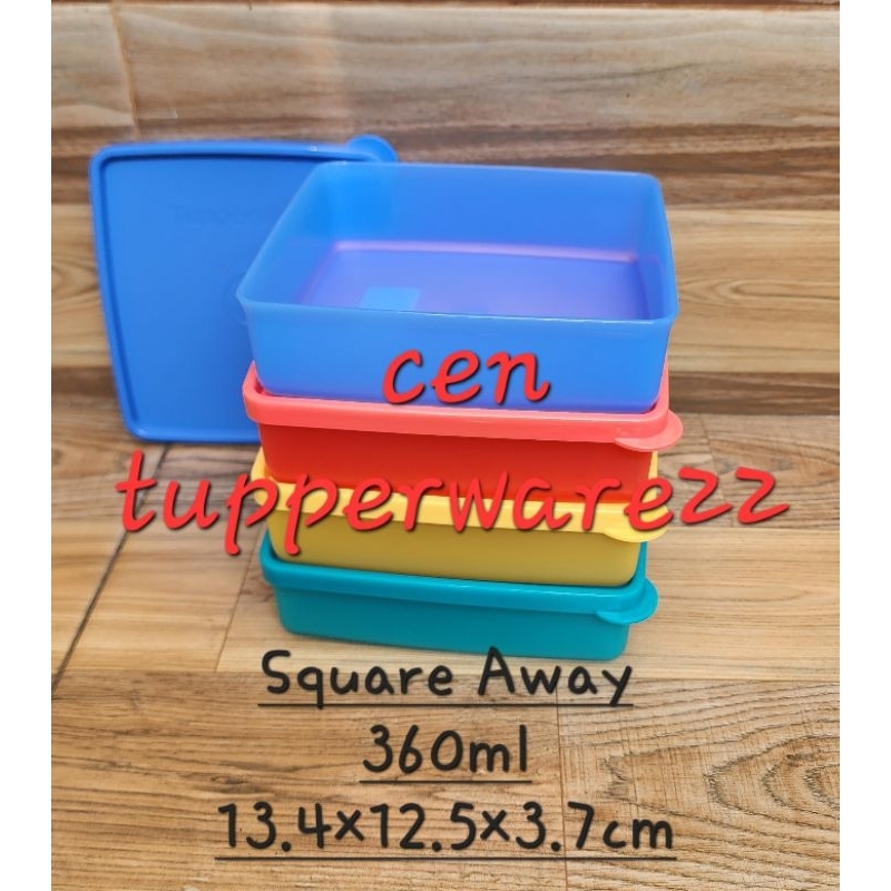 Jual Tupperware Square Away 360ml box | Shopee Indonesia