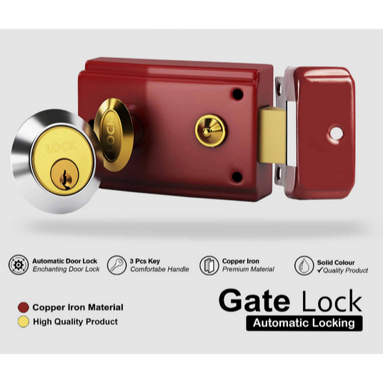 Jual Automatic Door Lock Kunci Kuncian Pengunci Pintu Gerbang Rumah ...