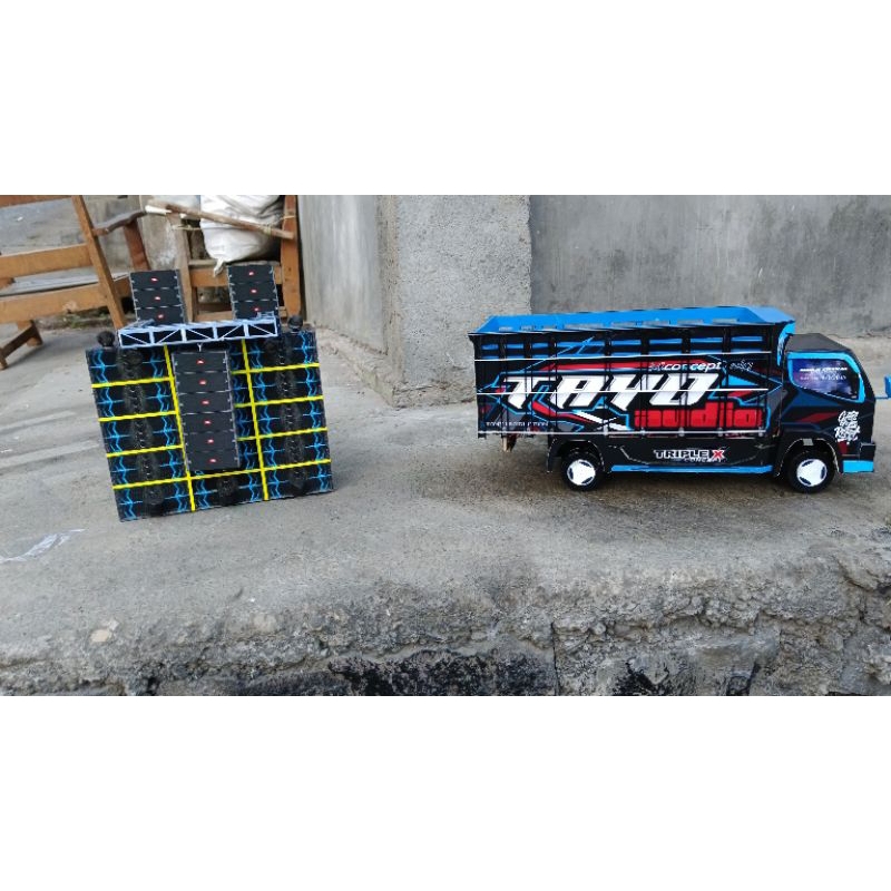 Jual miniatur truk sound karnaval ukuran Jumbo bisa request nama ...