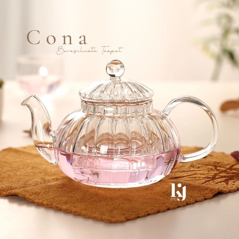 Jual KJ - Cona Borosilicate Teapot / Teko Teh Tahan Panas Borosilicate ...