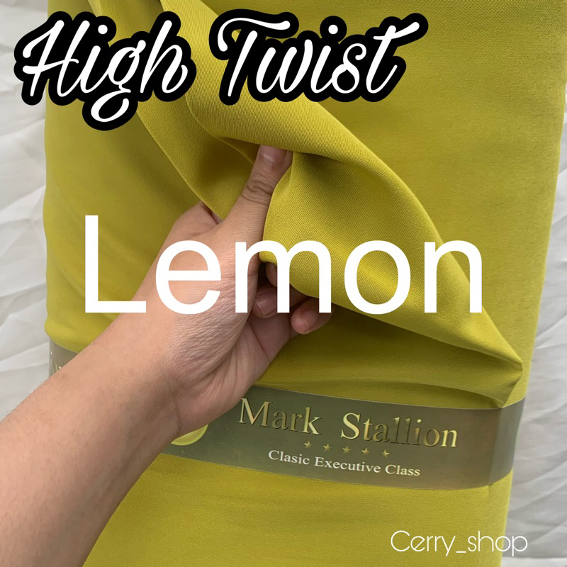 Jual kain high twis lemon kain olive untuk jas blazer celana formal ...