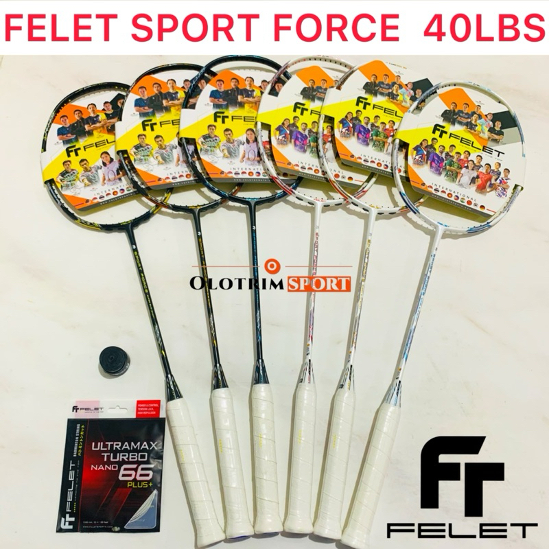 Jual Raket Badminton FELET SPORTFORCE 40LBS Sport Force Original ...