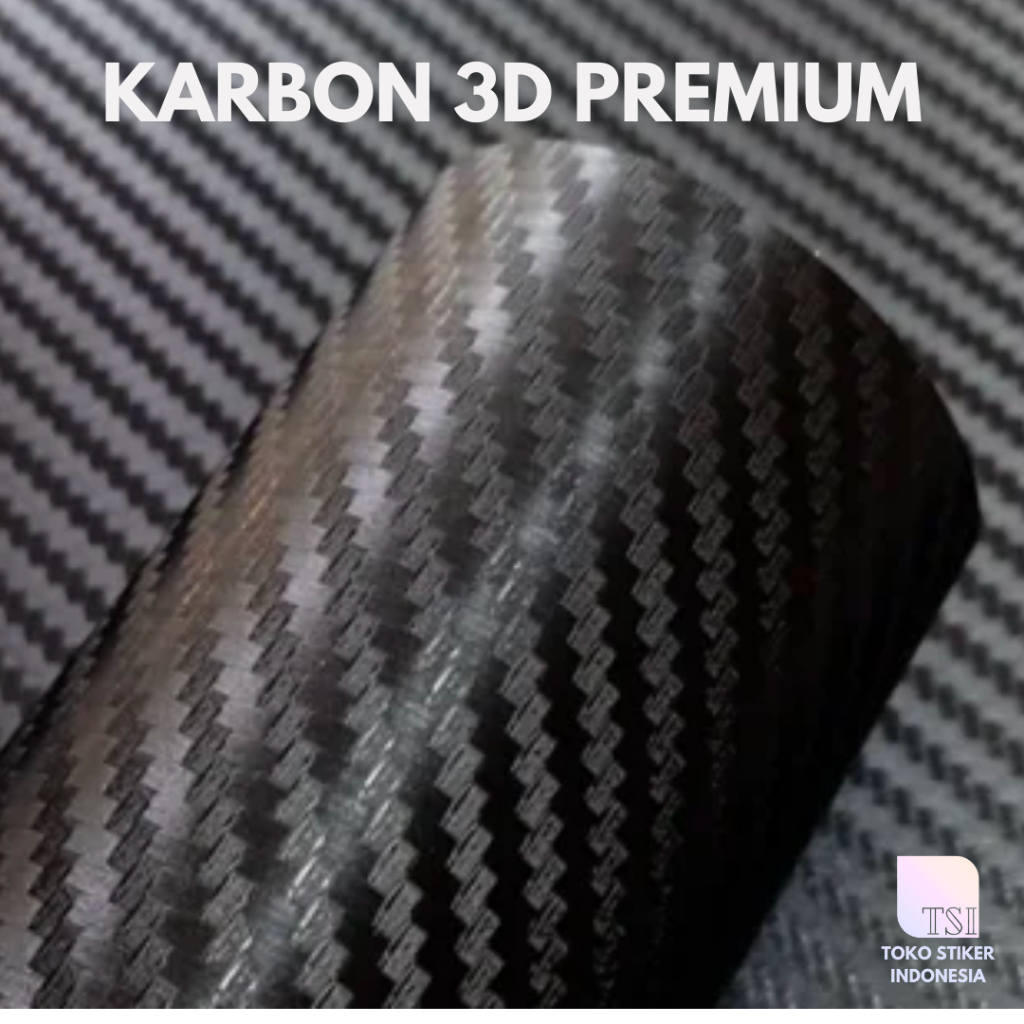 Jual Sticker KARBON 3D HITAM DOFF Mobil Motor Skotlet Stiker Carbon ...