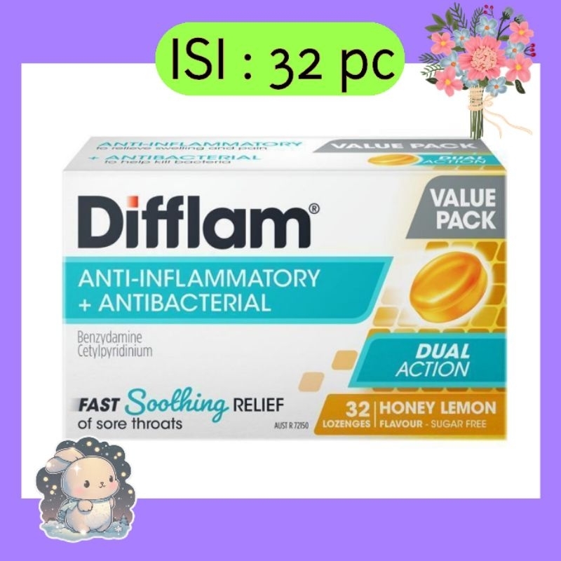 Jual DIFFLAM HONEY LEMON DUAL ACTION ISI 32 | Shopee Indonesia