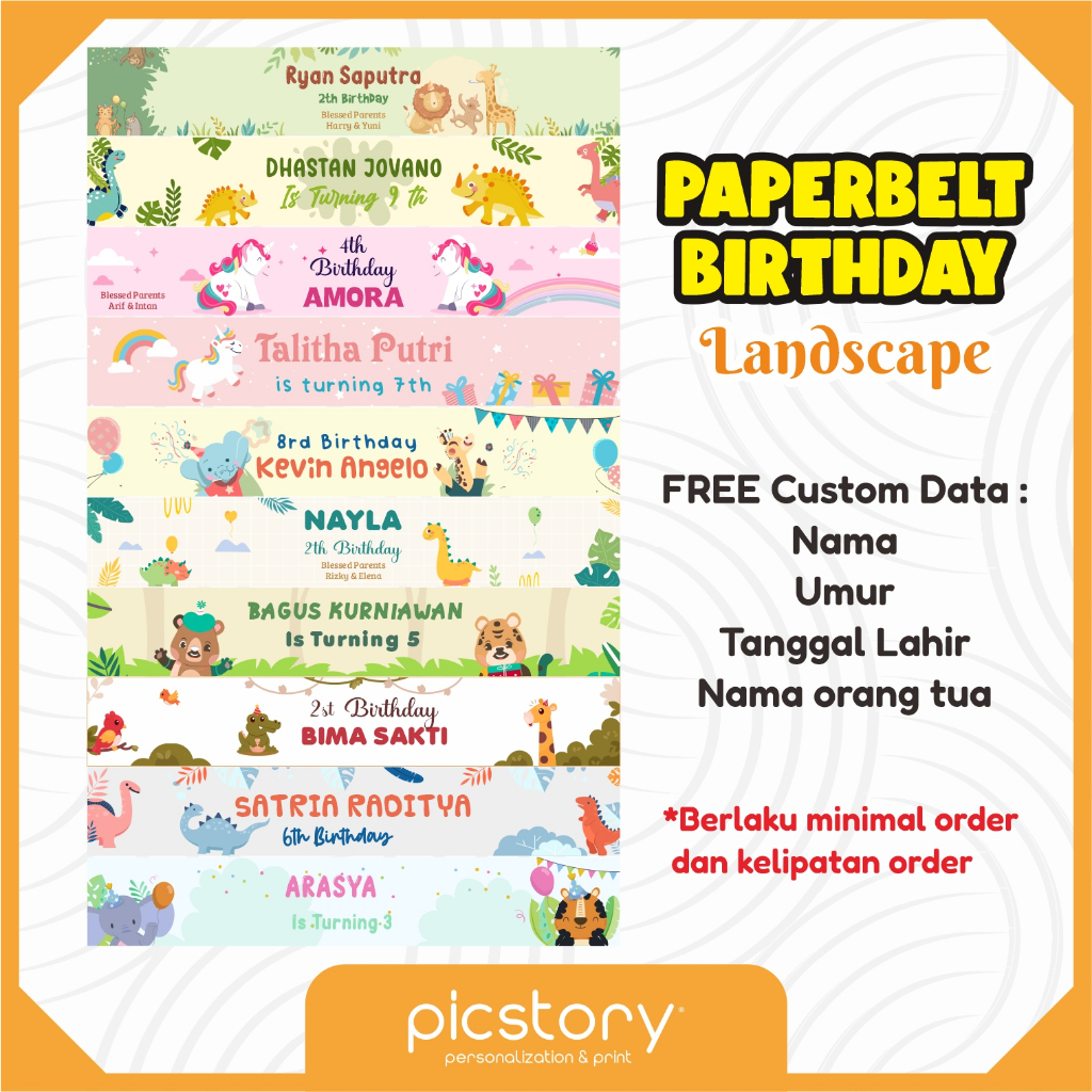 Jual Paperbelt Ulang Tahun - Label Box Bento Nasi Kotak Nasi Kuning ...