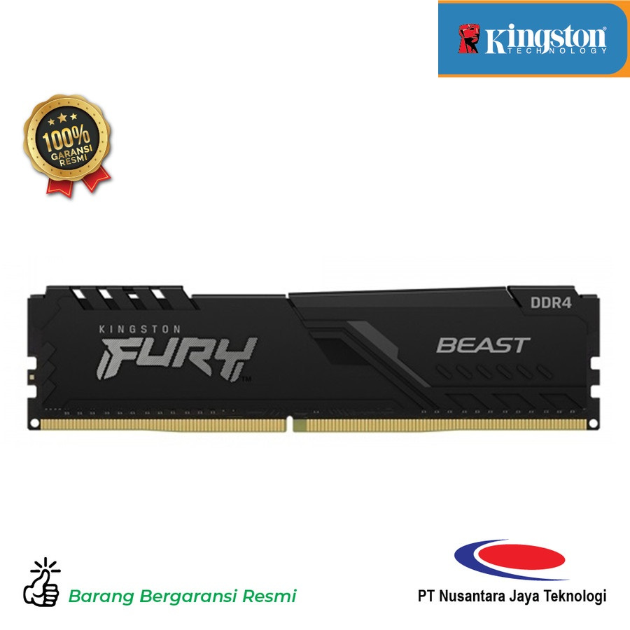 Jual Kingston Memory RAM Fury KF432C16BB/8 DDR4 8GB 1x8GB 3200Mhz | Shopee Indonesia