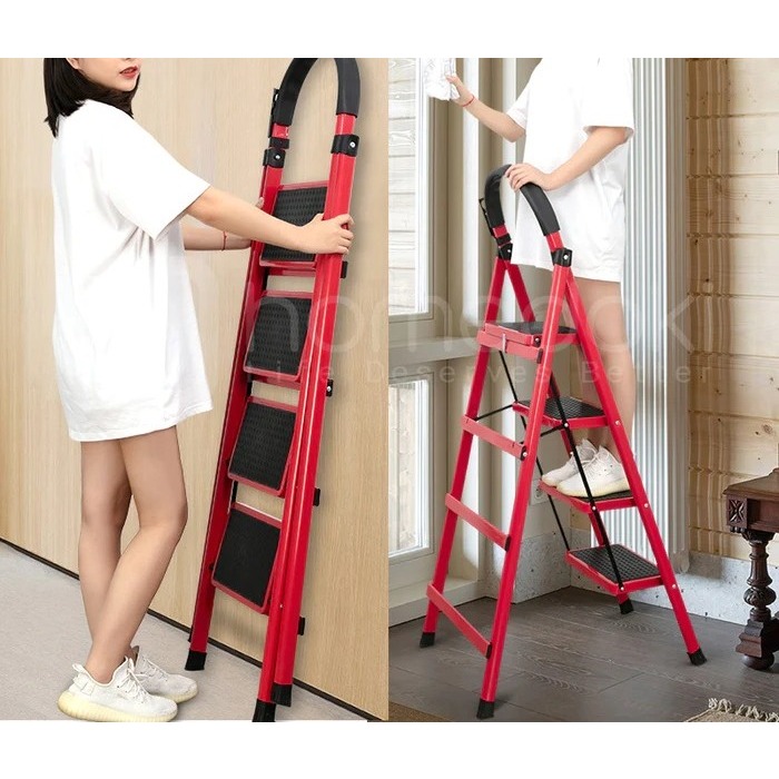 Jual TANGGA BESI / TANGGA LIPAT BESI 4 STEP TANGGA LIPAT PORTABLE ...