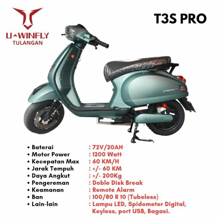 Jual Motor Listrik Uwinfly T3S Pro | Shopee Indonesia