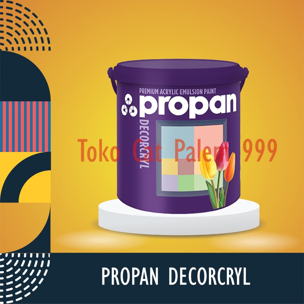 Jual CAT TEMBOK INTERIOR MATT PREMIUM PROPAN DECORCRYL WARNA WHITE 9101 ...